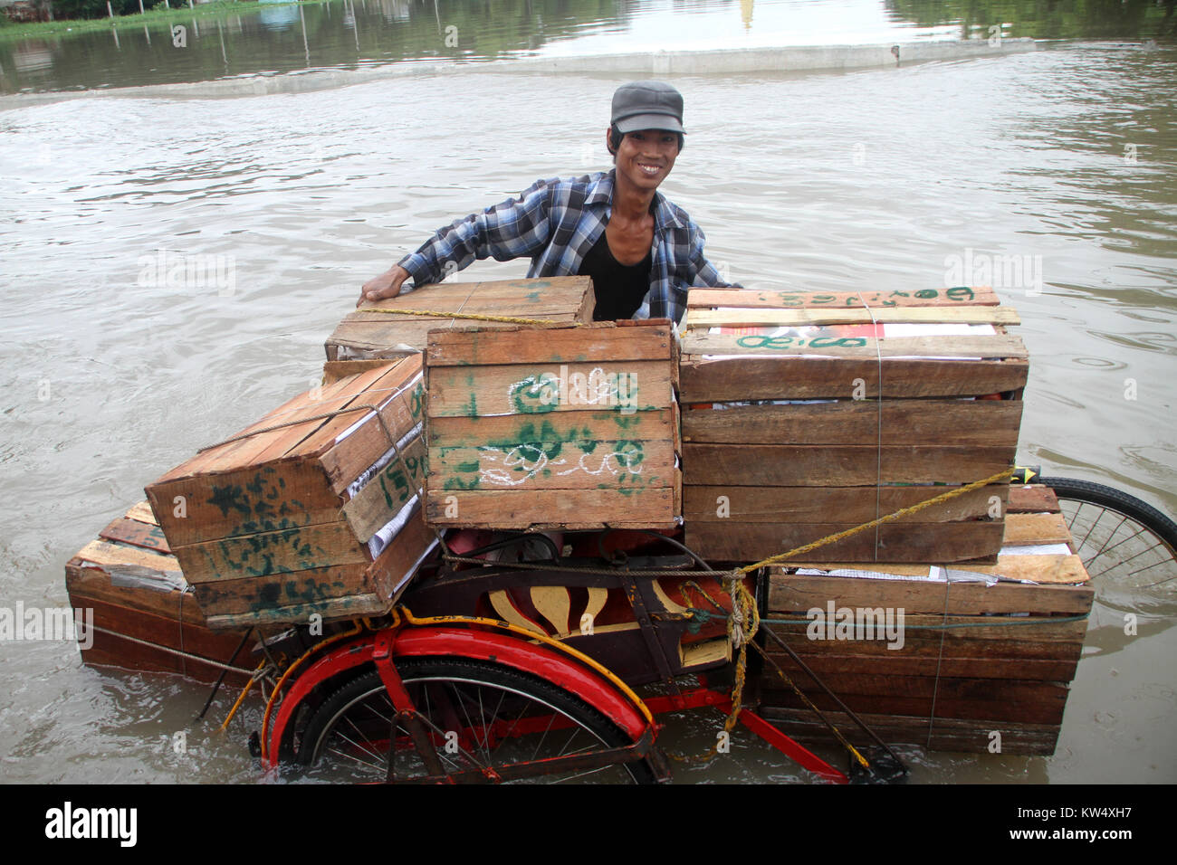 Myanmar rickshaw taxi driver High Resolution Stock Photography and ...