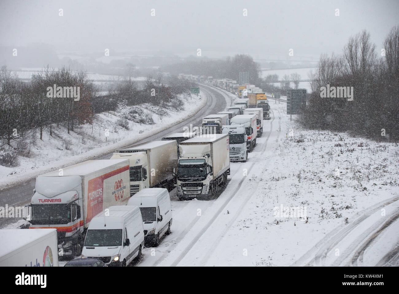 A lorry stuck on a14 hi-res stock photography and images - Alamy