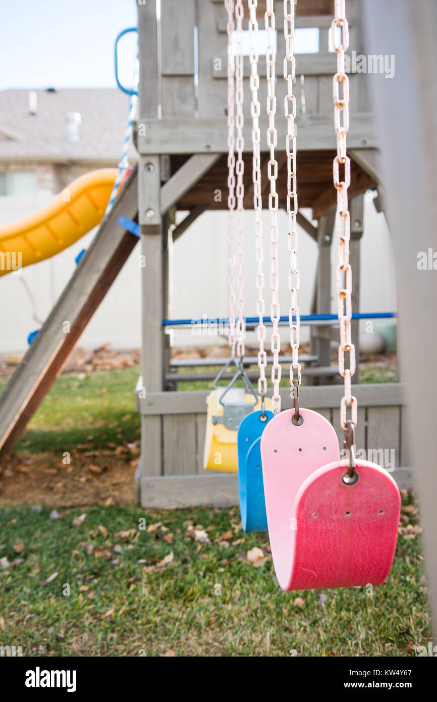 Empty playground structure hi-res stock photography and images - Alamy