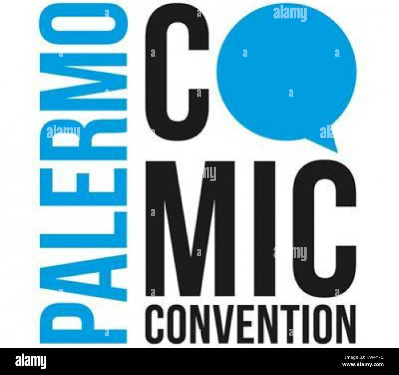 The logo for the Palermo Comic Convention represents an event ...