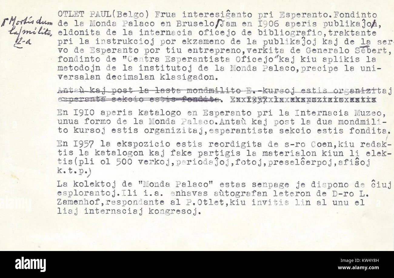 Paul Otlet, a key figure in the development of information science, is ...