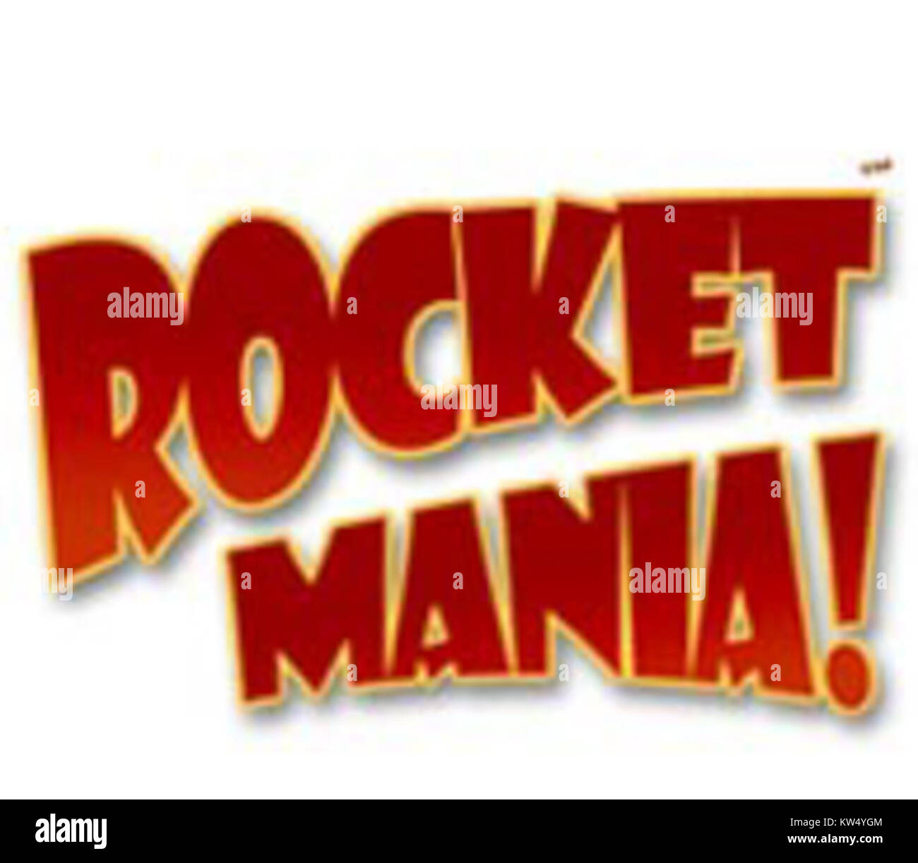 The logo for the game 'Rocket Mania' features dynamic, action-packed ...