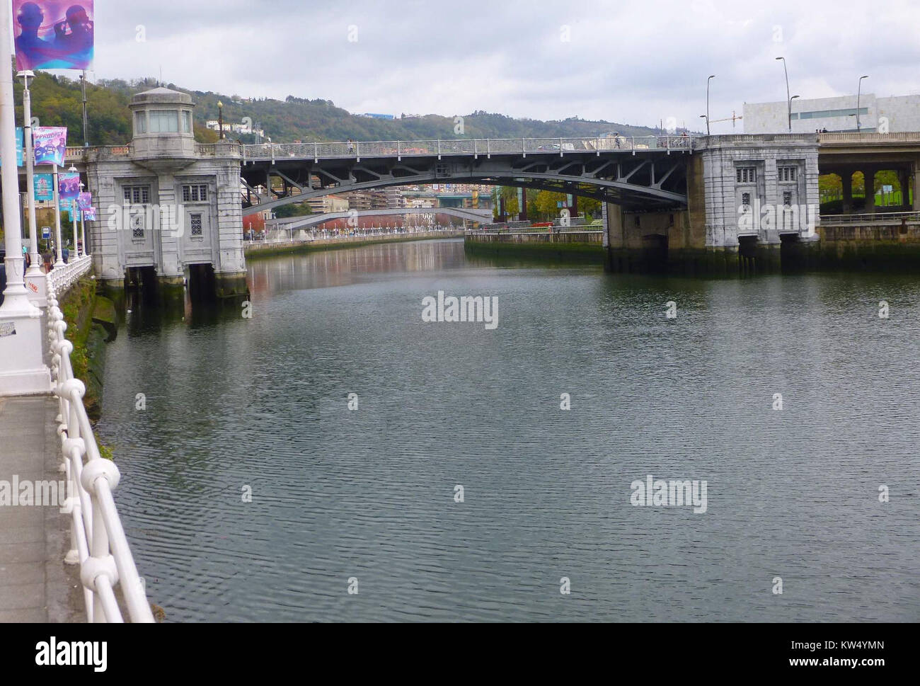 The Puente de Deusto is a bridge in Bilbao, Spain, connecting two ...
