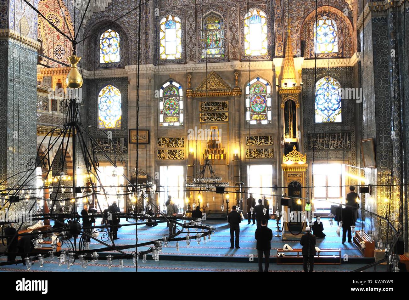 DECEMBER 30,2009 ISTANBUL TURKEY. The new Mosque located in Eminonu ...