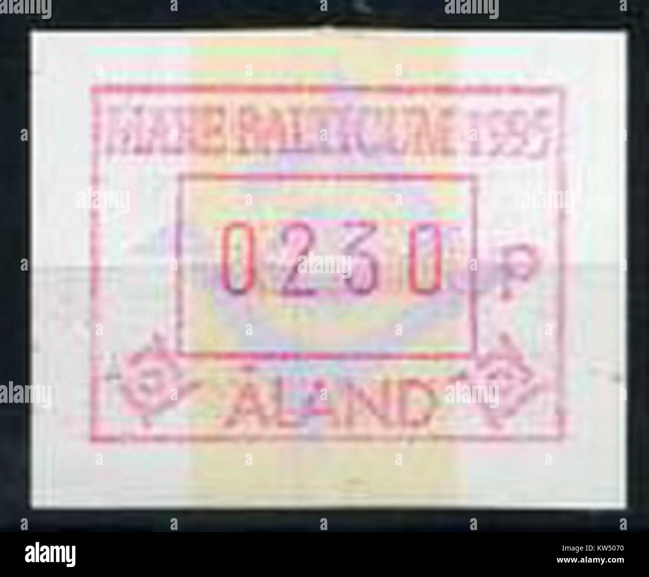 The 1995 stamp machine in Åland is a notable piece of postal history ...