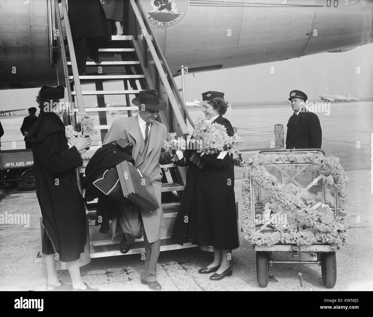 Bloemenvlootdag, or Flower Fleet Day, at Schiphol Airport in the ...