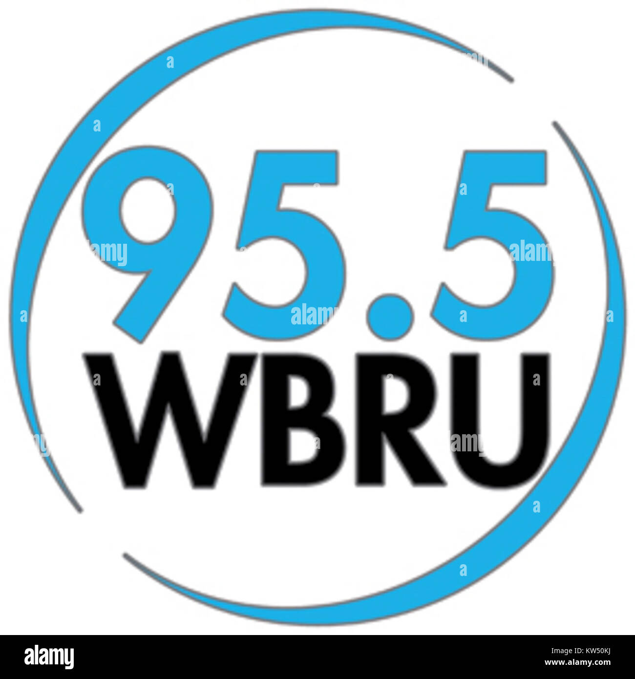 The WBUR logo swirl represents the branding of the public radio station ...