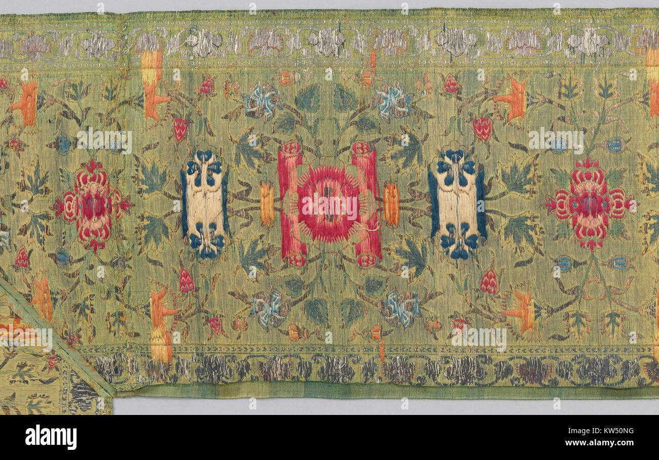 The border of a luxurious floor covering, part of a collection at the ...