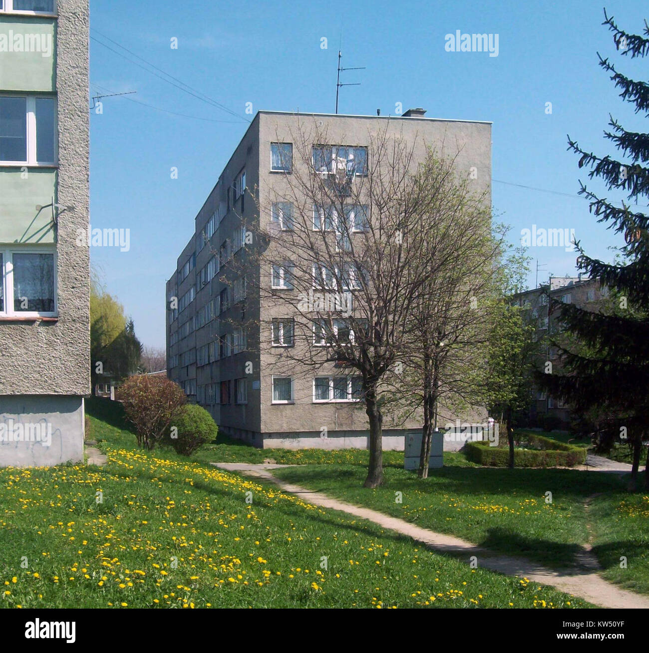 The Bloki na os. DÄ…brÃ³wki, located in KÅ‚odzko, Poland, are ...