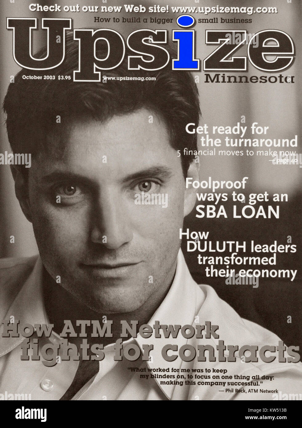 A photo of Philip Rock featured in Upsize Magazine, captured by J ...