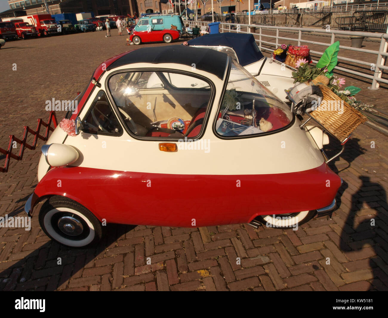The 1957 BMW Isetta, with Dutch license registration AL 15 05, is a ...