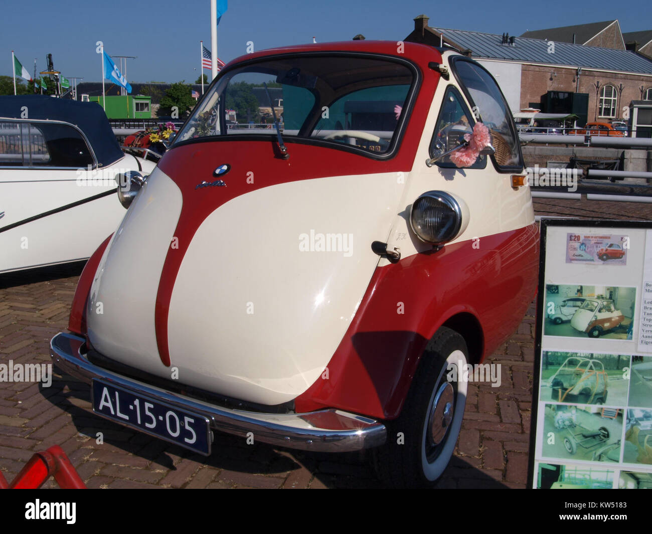 The BMW Isetta, a compact car from 1957, was a unique design in the ...