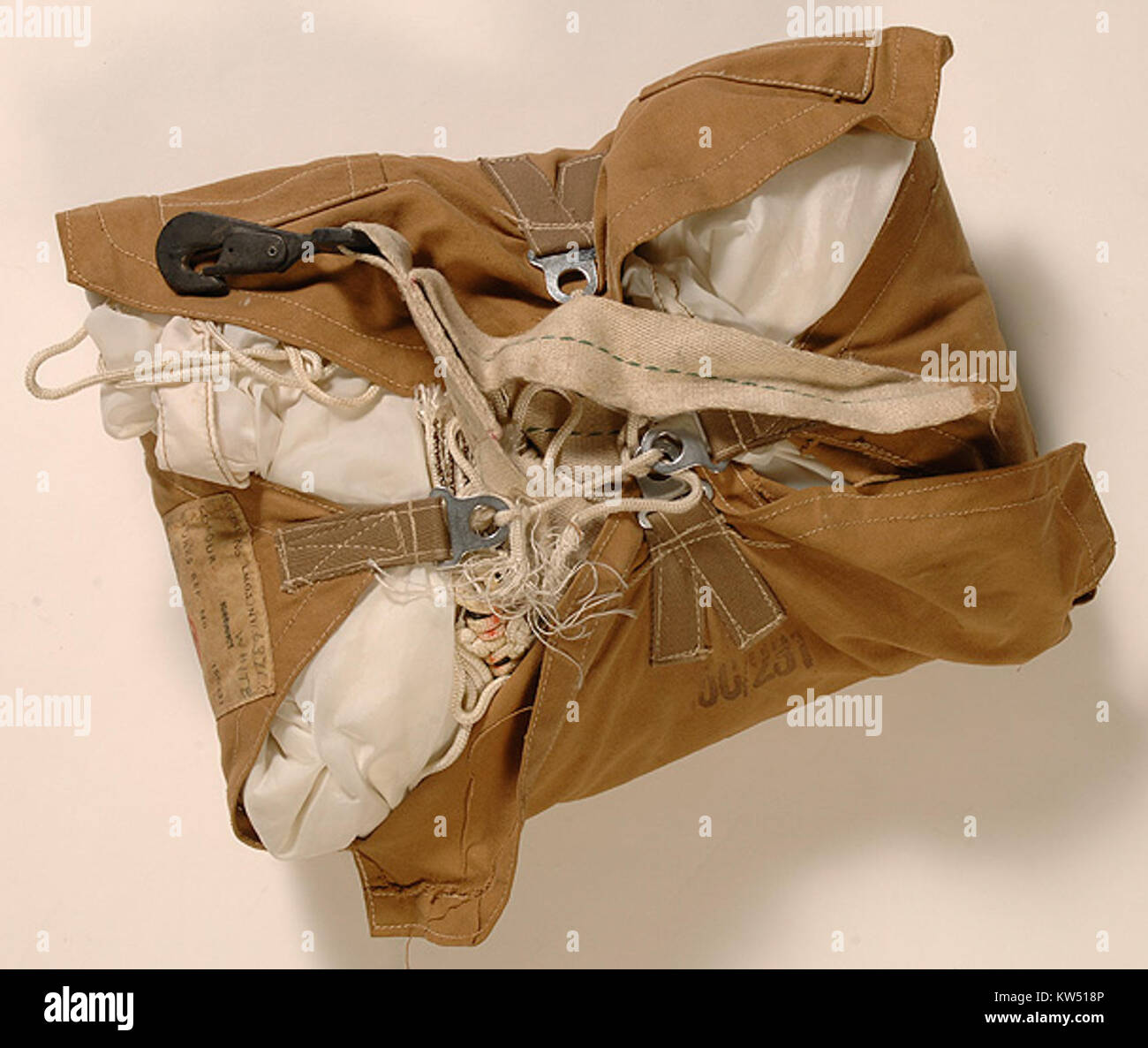 A World War II-era parachute, captured during the conflict. This ...