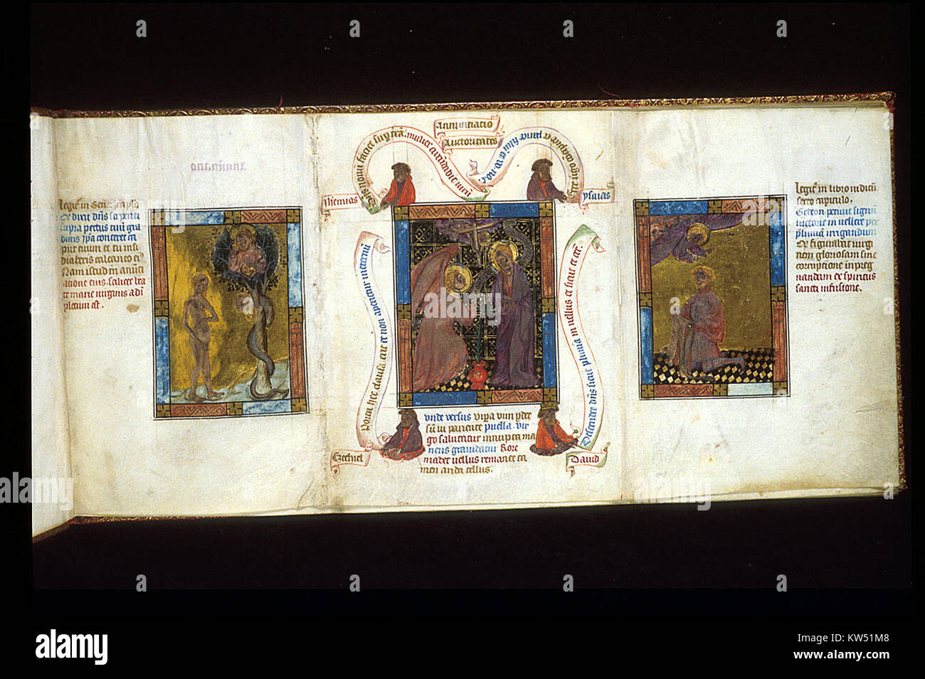 The Biblia Pauperum, part of the BL K058955 collection, is a medieval ...