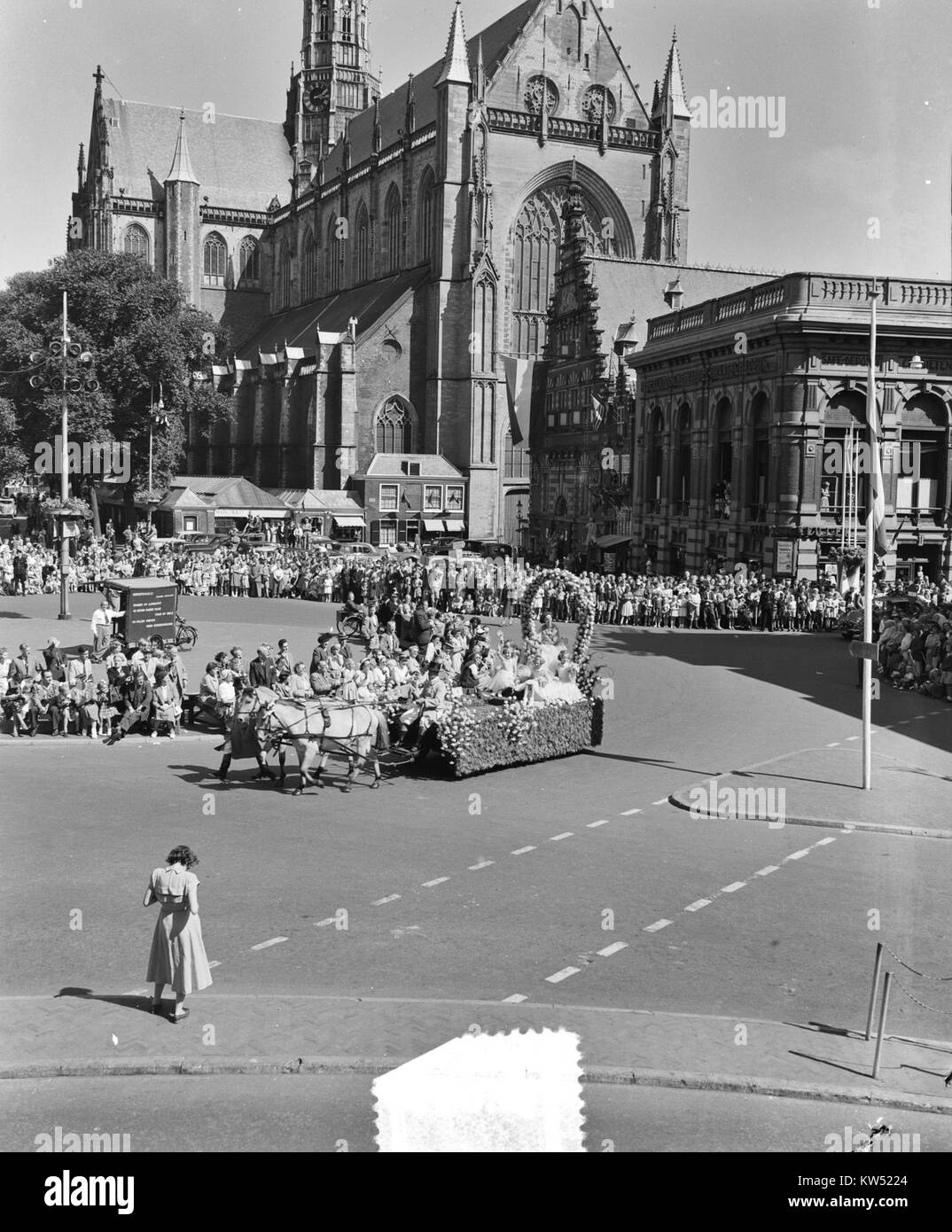 The Bloemencorso in Haarlem is a renowned flower parade held annually ...