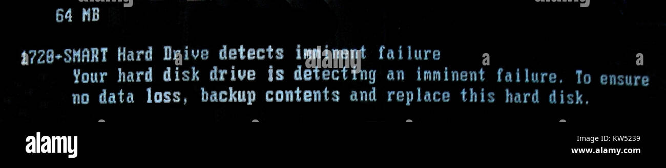 An imminent hard disk failure refers to the nearing failure of a hard ...