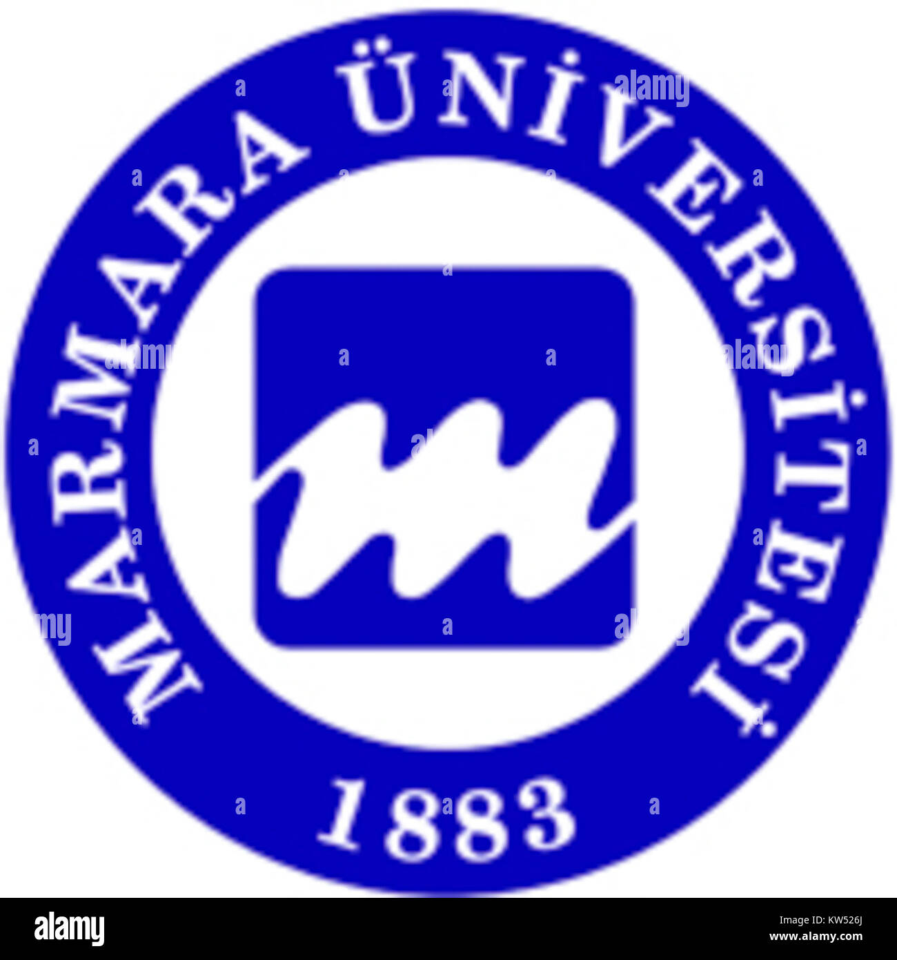 The Marmara University logo is a visual representation of the ...