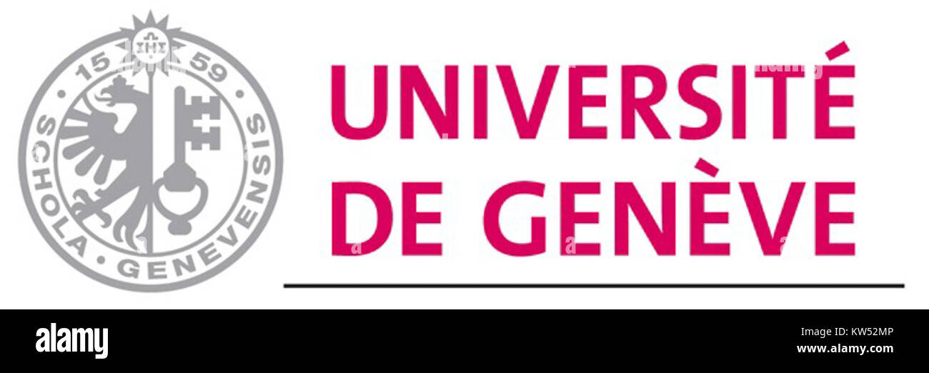 The logo of the University of Geneva features elements reflecting the ...