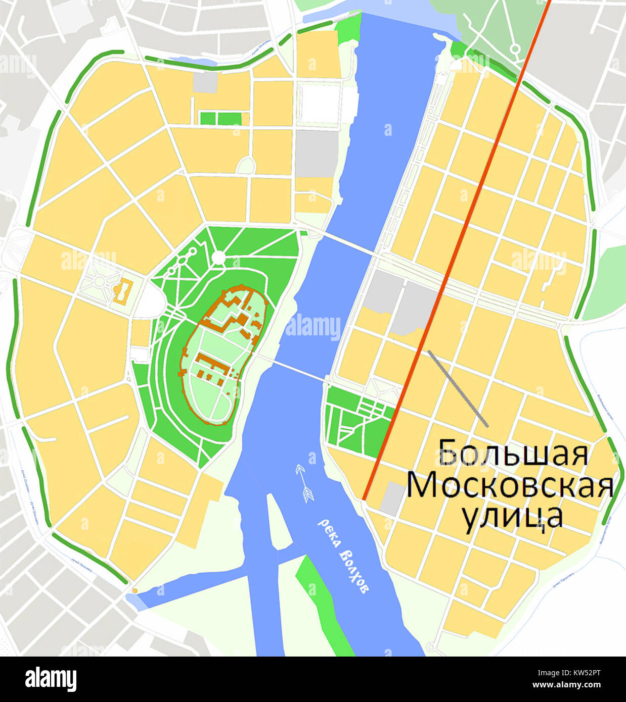 Bolshaya Moskva street in Moscow is a key thoroughfare, known for its ...