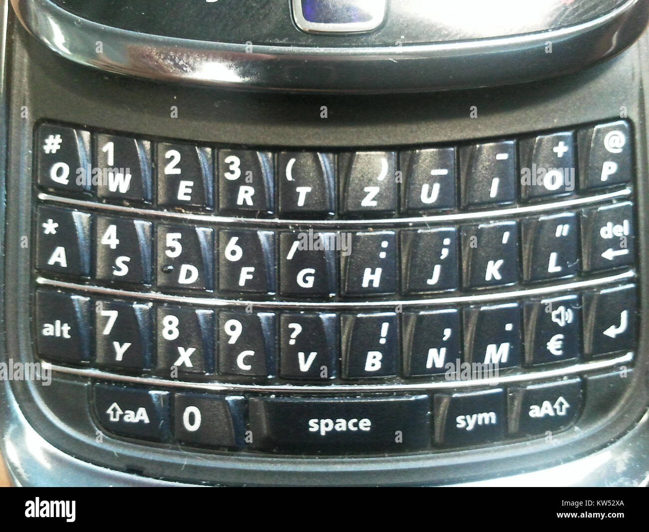 The BlackBerry Torch QWERTZ keyboard represents a variation of the ...