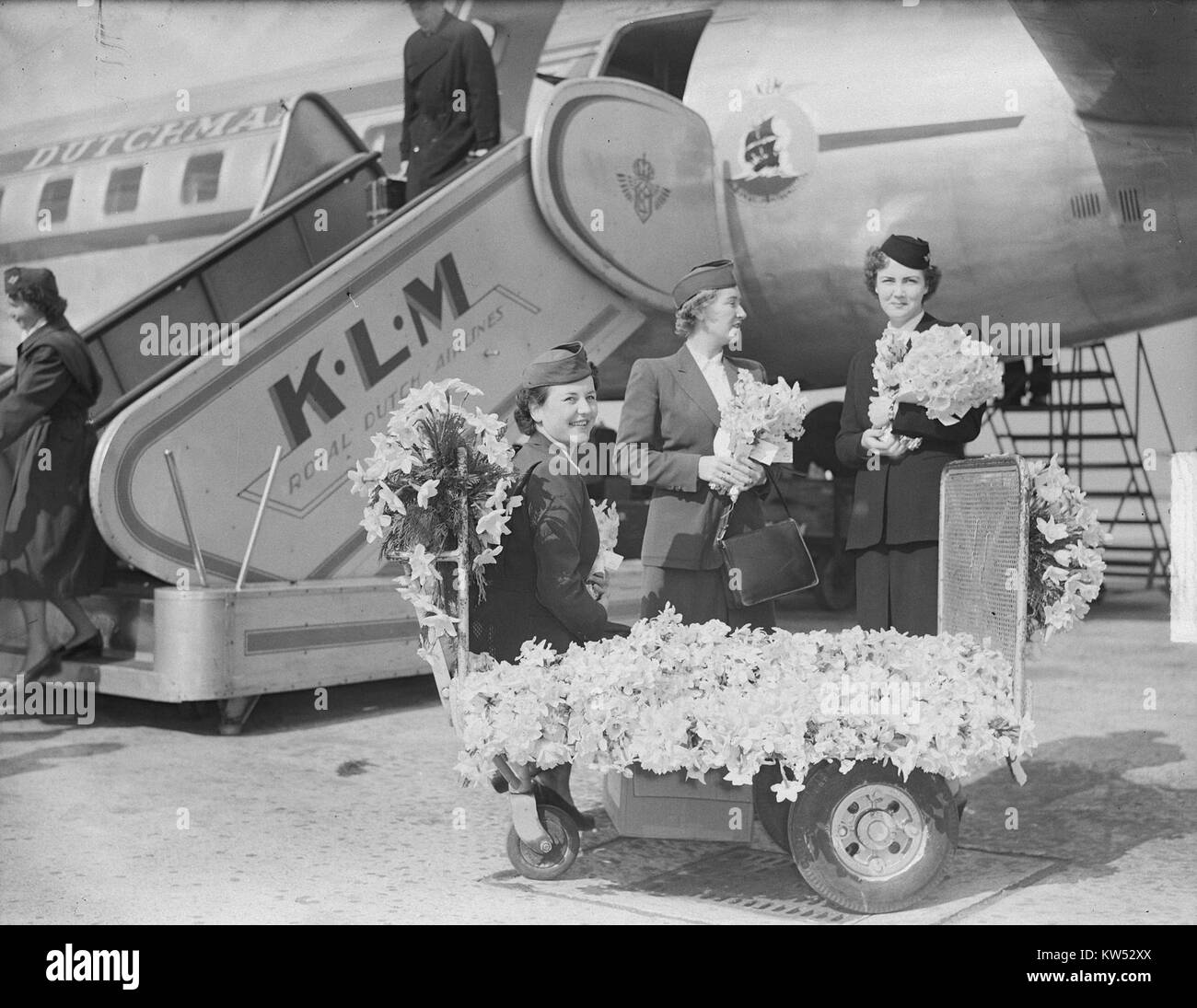 Bloemenvlootdag (Flower Fleet Day) at Schiphol Airport celebrates the ...