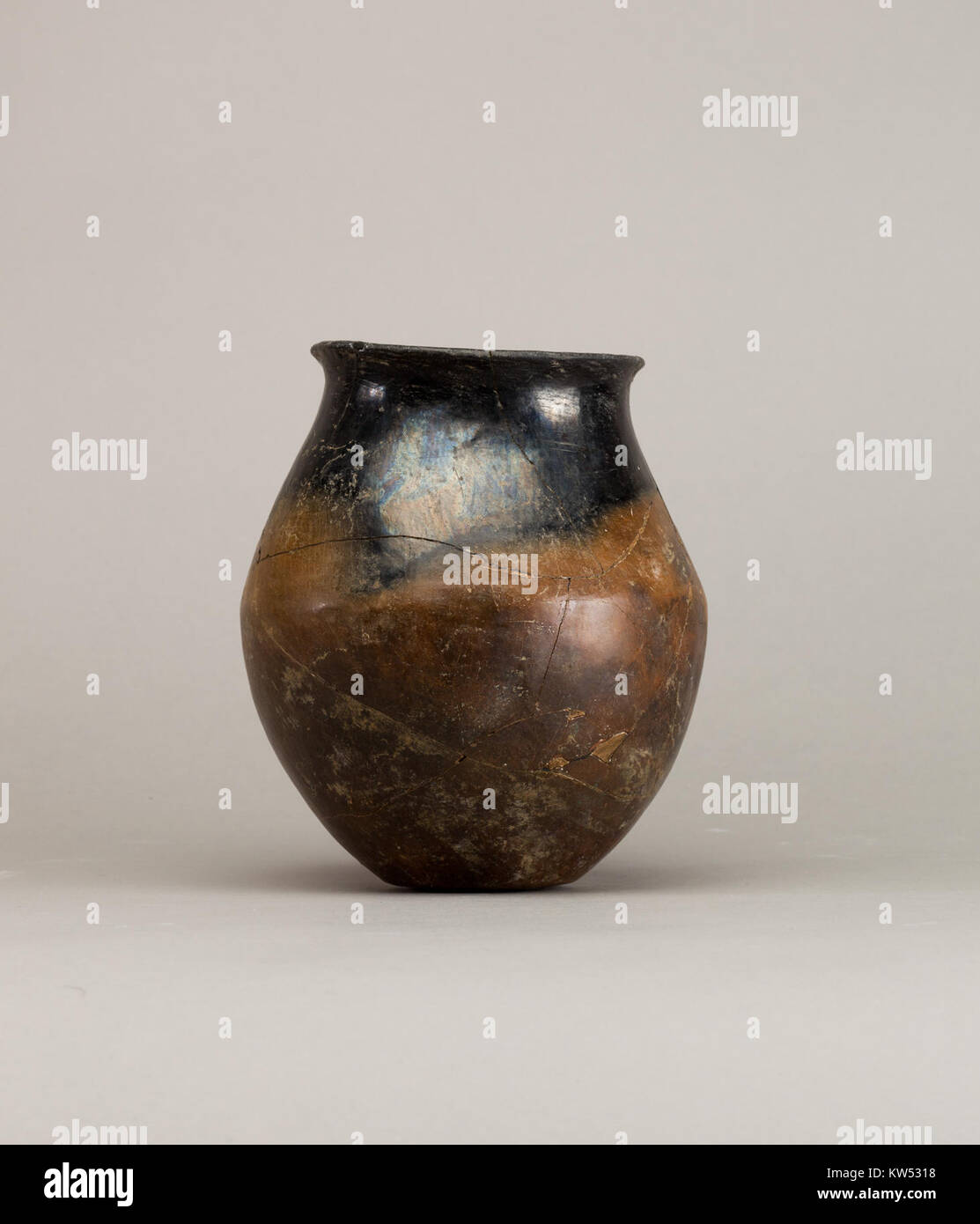 The black-topped red ware jar, cataloged as MET 36.1.150, is an ancient ...