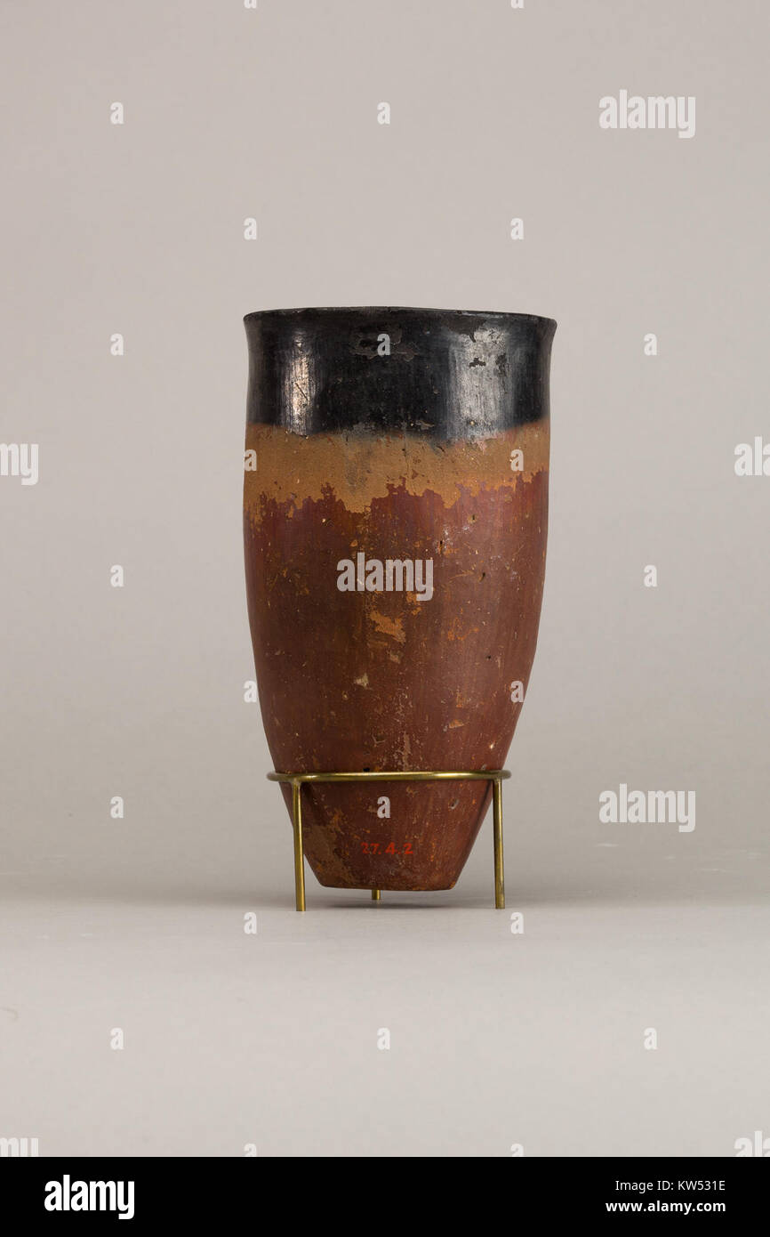 A black-topped red ware beaker from the collection of the Metropolitan ...