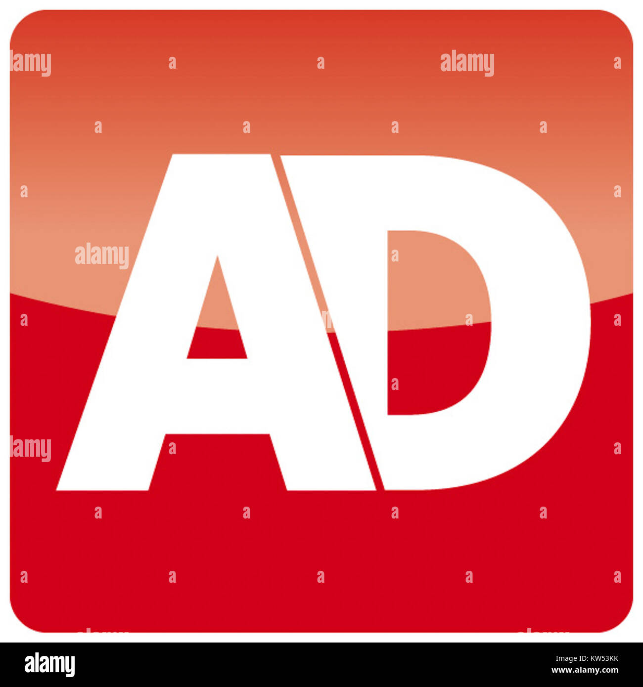 The New Logo AD represents a redesign or rebranding of a specific ...