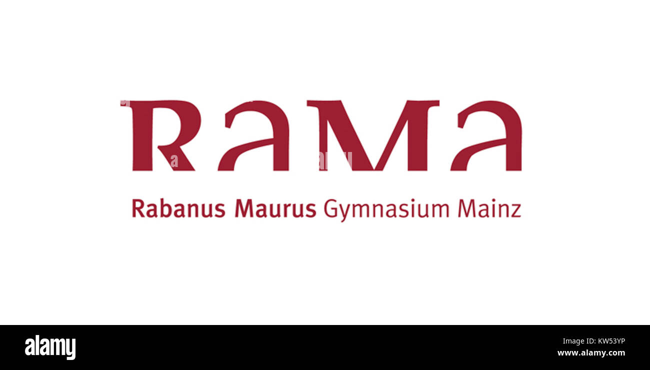 Logo Rabanus Maurus Gymnasium Stock Photo - Alamy