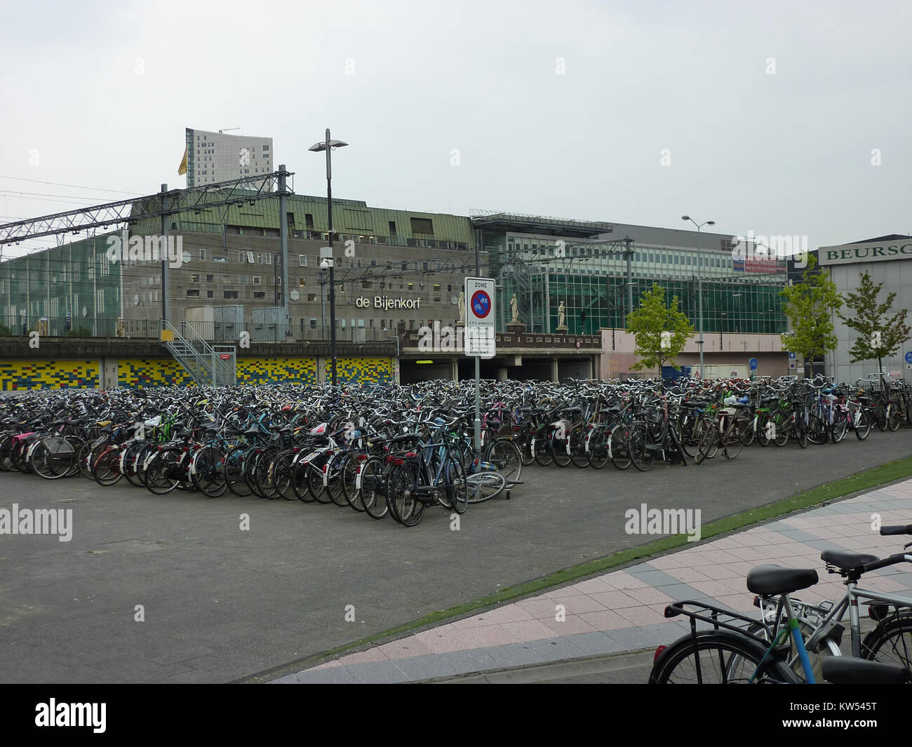 The bicycle parking in Eindhoven, Netherlands, is a notable example of ...