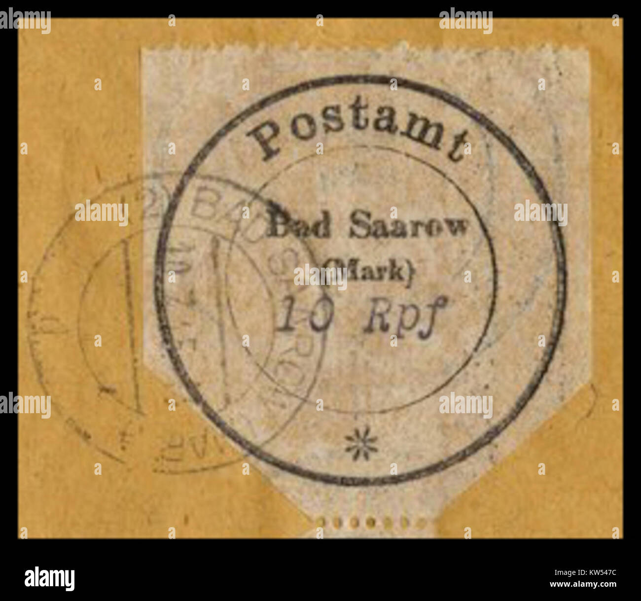 Stamp Bad Saarow 1945 refers to a postal stamp issued in 1945 ...