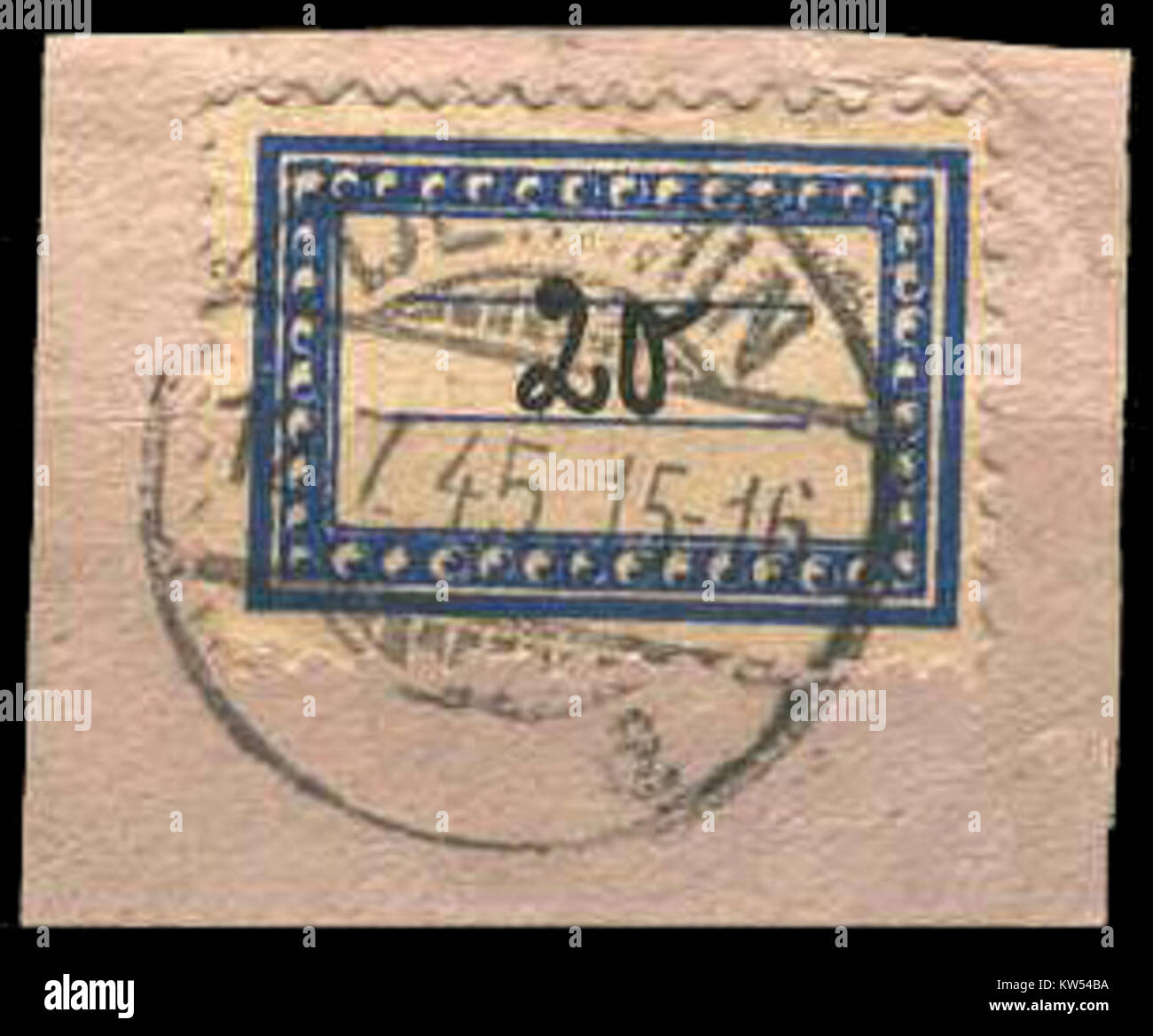 The 1945 stamp of Demmin, Germany, issued under Michel catalog number ...