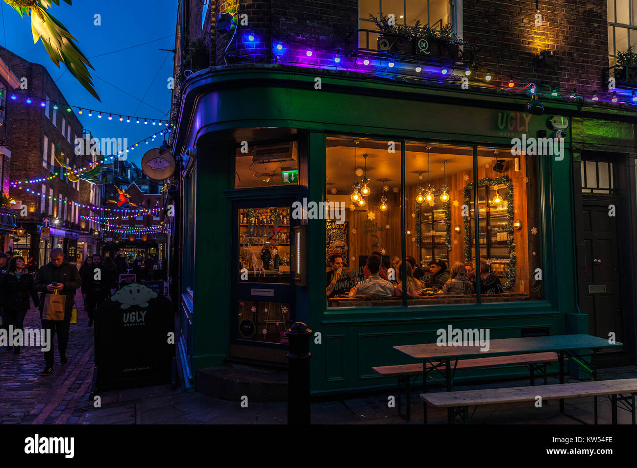 Soho street scene london hi-res stock photography and images - Alamy