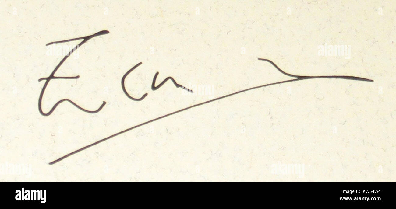 This image showcases the signature of Ernesto Zedillo Ponce de Leon ...