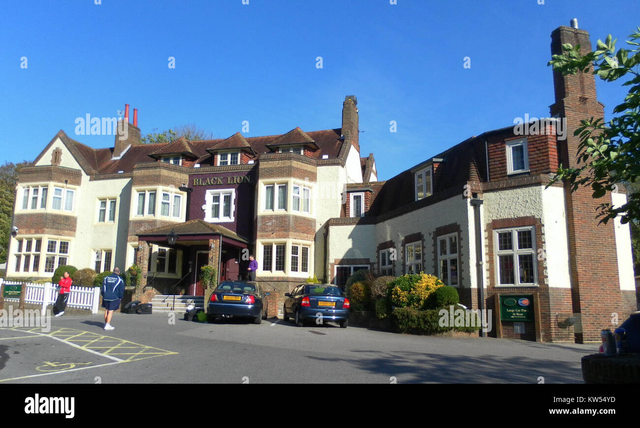 The Black Lion Inn and Restaurant, located on London Road in Patcham ...