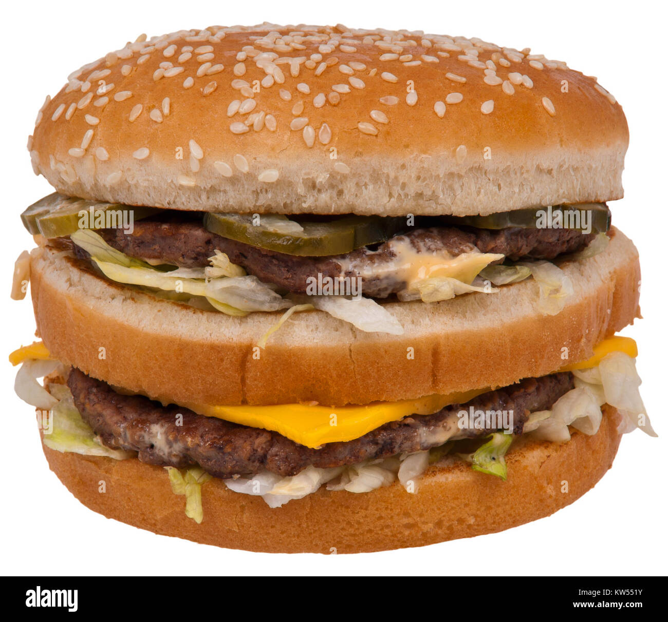 The Big Mac is a popular fast-food hamburger sold by McDonald's. It is ...