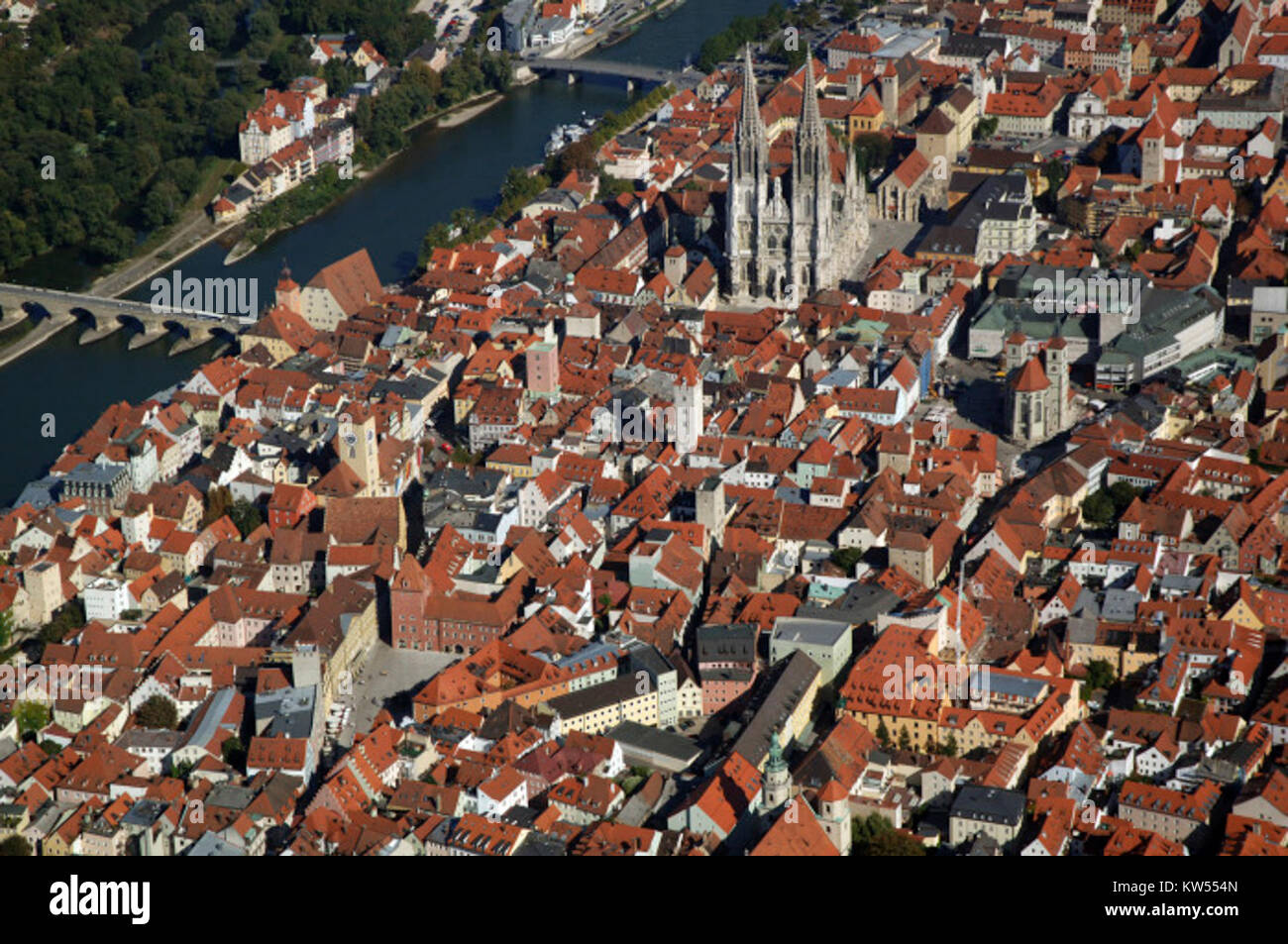 Altstadt regensburg luftbild hi-res stock photography and images - Alamy