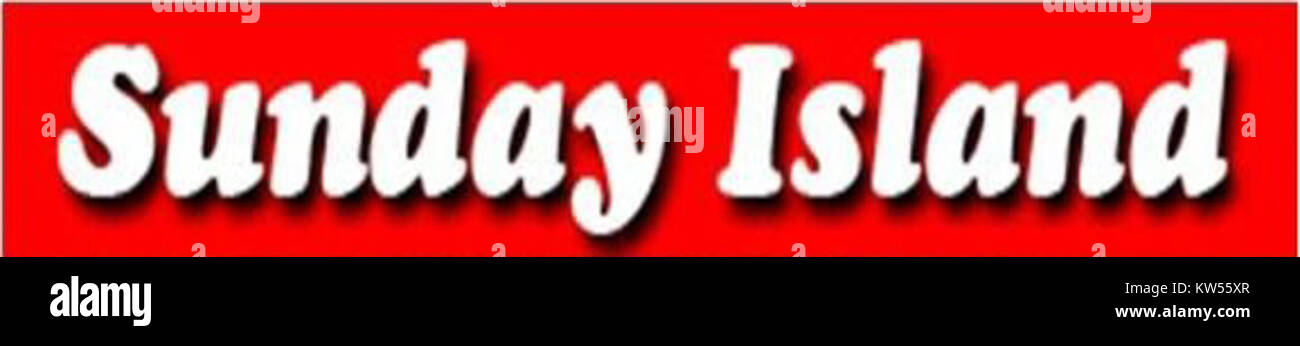 Sunday Island logo Stock Photo - Alamy