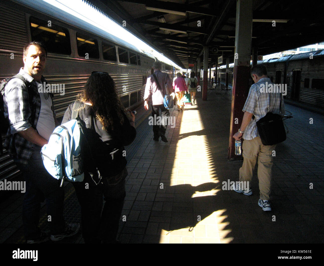 Train boarding process hi-res stock photography and images - Alamy
