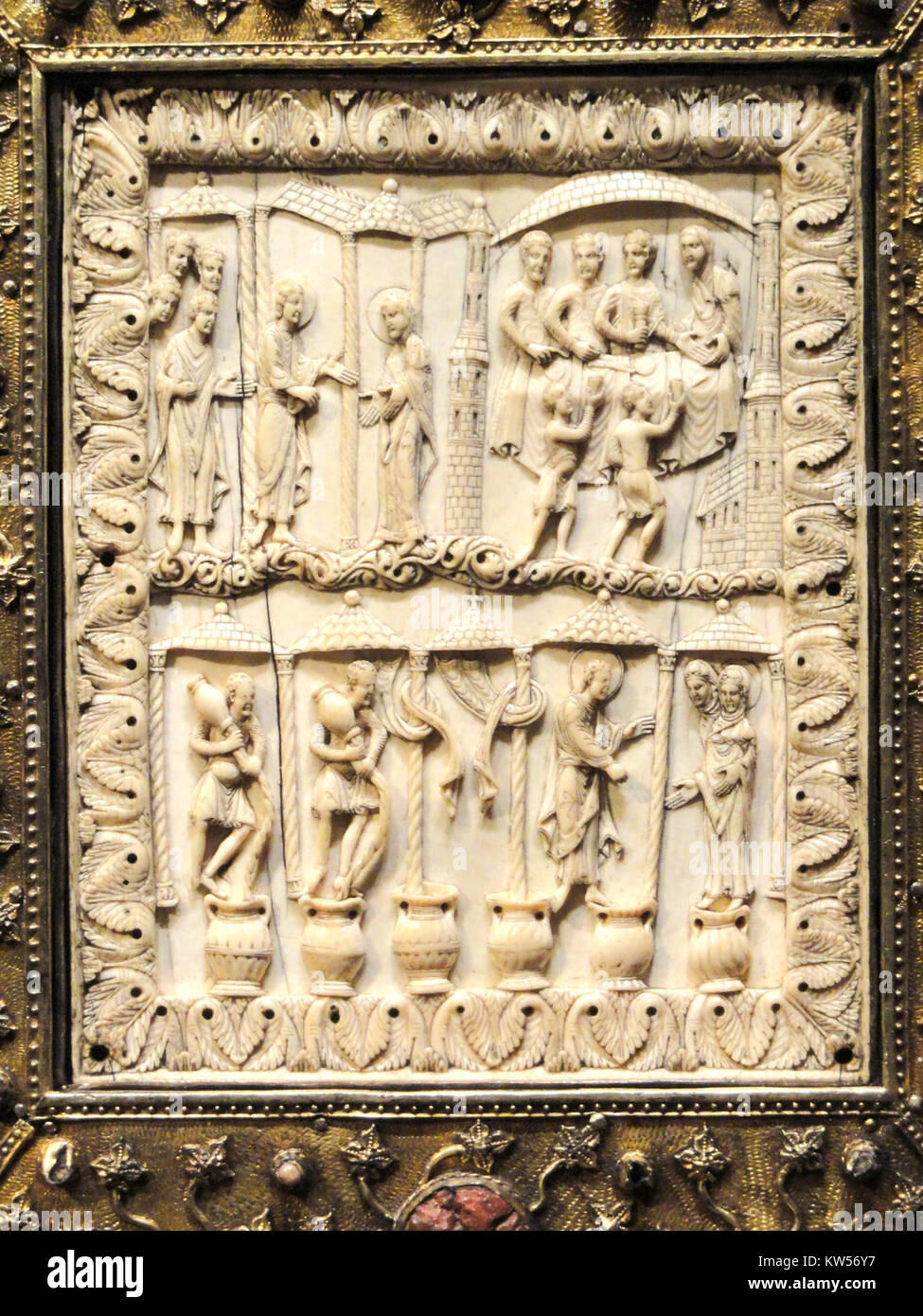 This book-shaped reliquary, crafted from ivory during the Ottonian ...