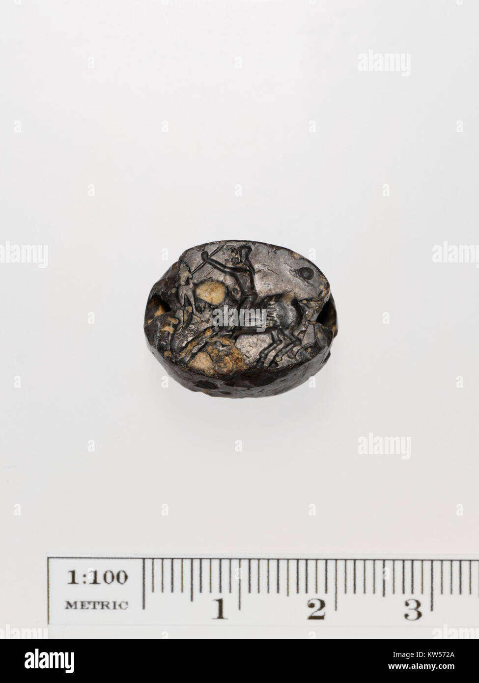 The Black Jasper Scaraboid Seal, housed in the Metropolitan Museum of ...