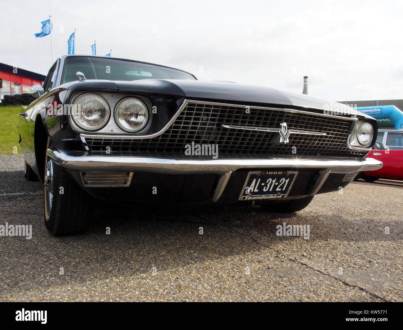 Black 1966 Ford thunderbird pic4 Stock Photo - Alamy