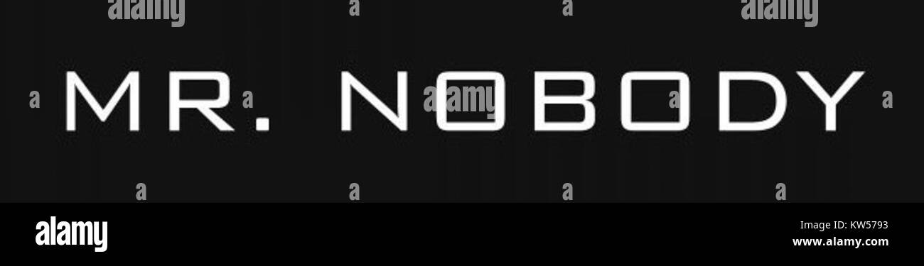 The logo of 'Mr. Nobody', a 2009 science fiction film directed by Jaco ...