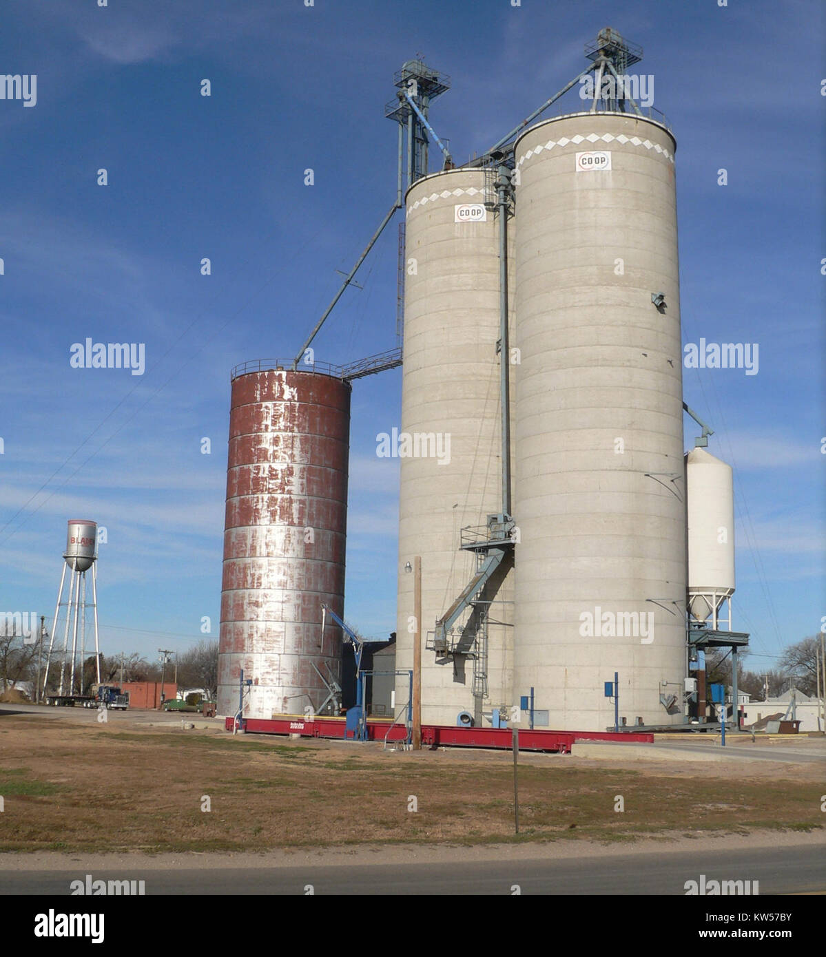Bladen, Nebraska grain elevator 1 Stock Photo - Alamy