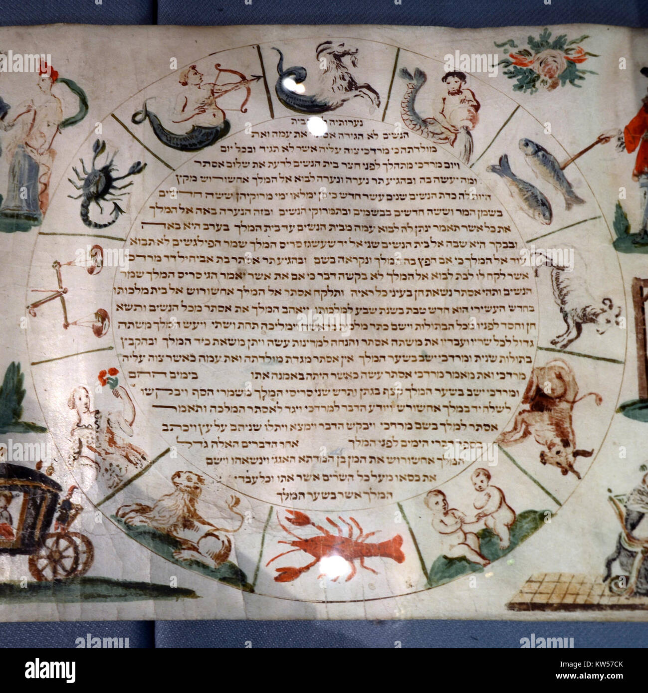 The Book of Esther, displayed at the Jewish Historical Museum in ...