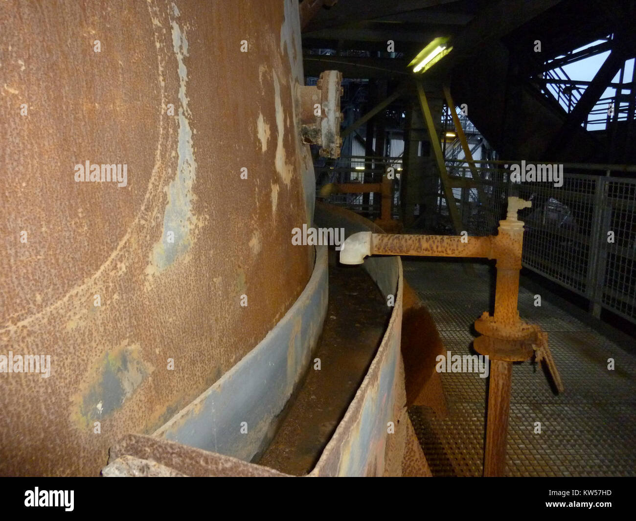 This image depicts the bulging of a blast furnace shell, a critical ...