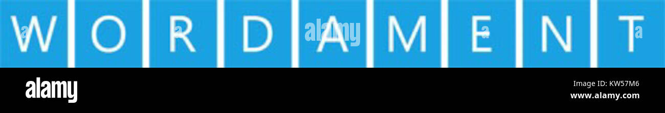 Wordament logo long Stock Photo - Alamy