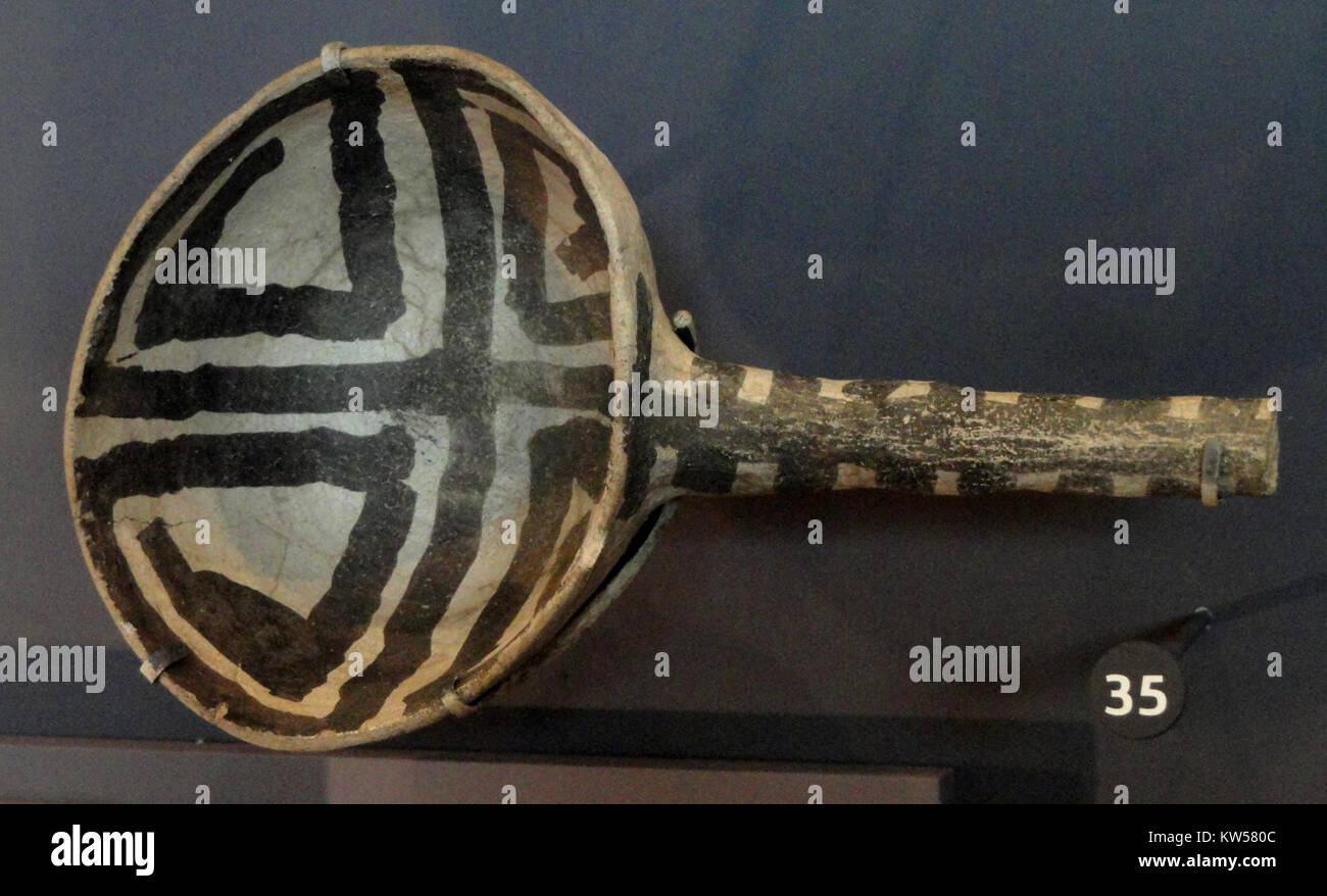 This black-on-white ladle from the San Juan Anasazi culture, dating ...
