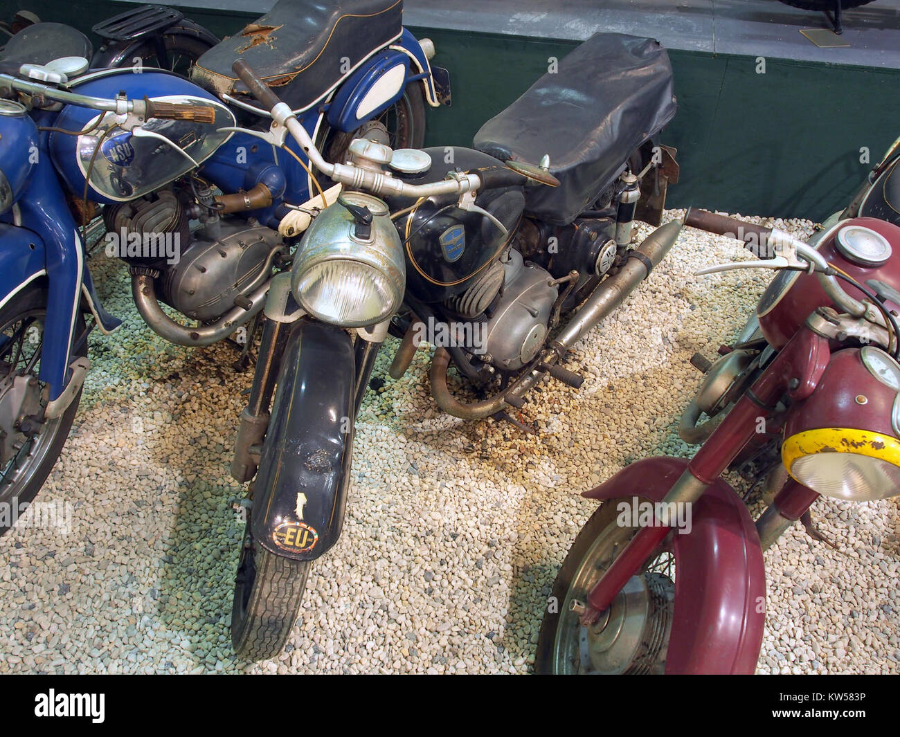 The Black Adler motorcycle, displayed at the Ford Museum, is an iconic ...