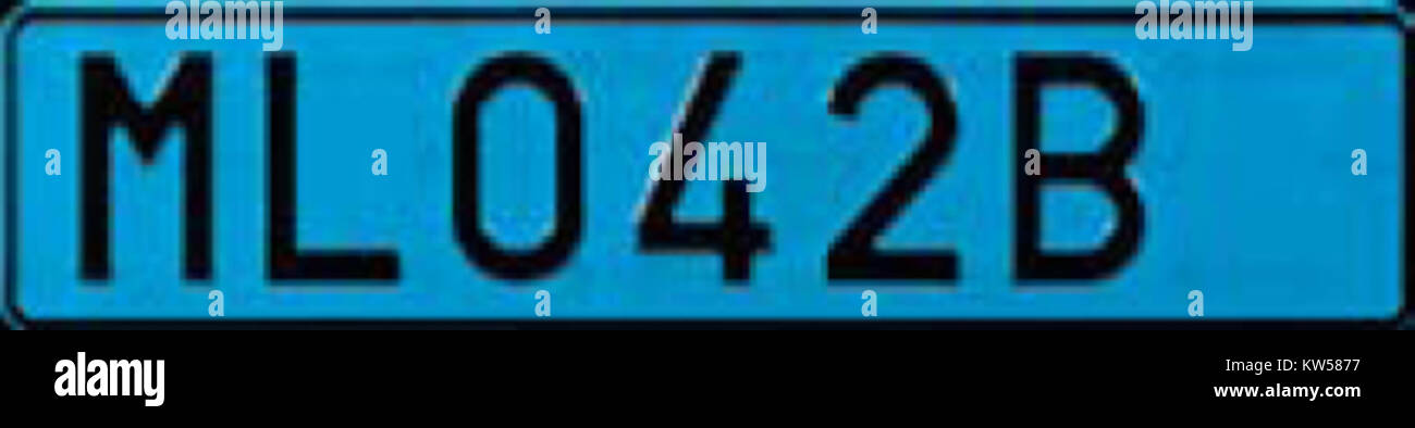 A Swedish diplomatic license plate, used for vehicles associated with ...